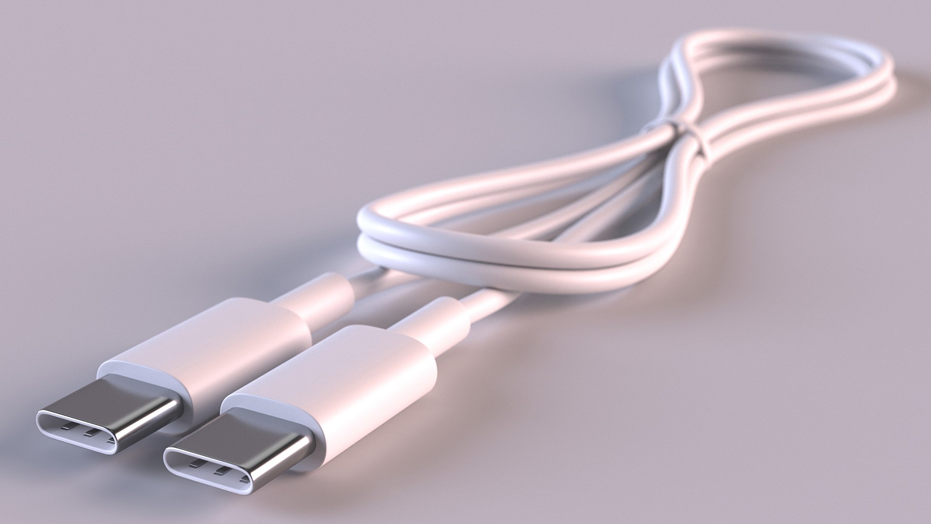 Usb Cable Folded Type 3D Model - TurboSquid 1628336
