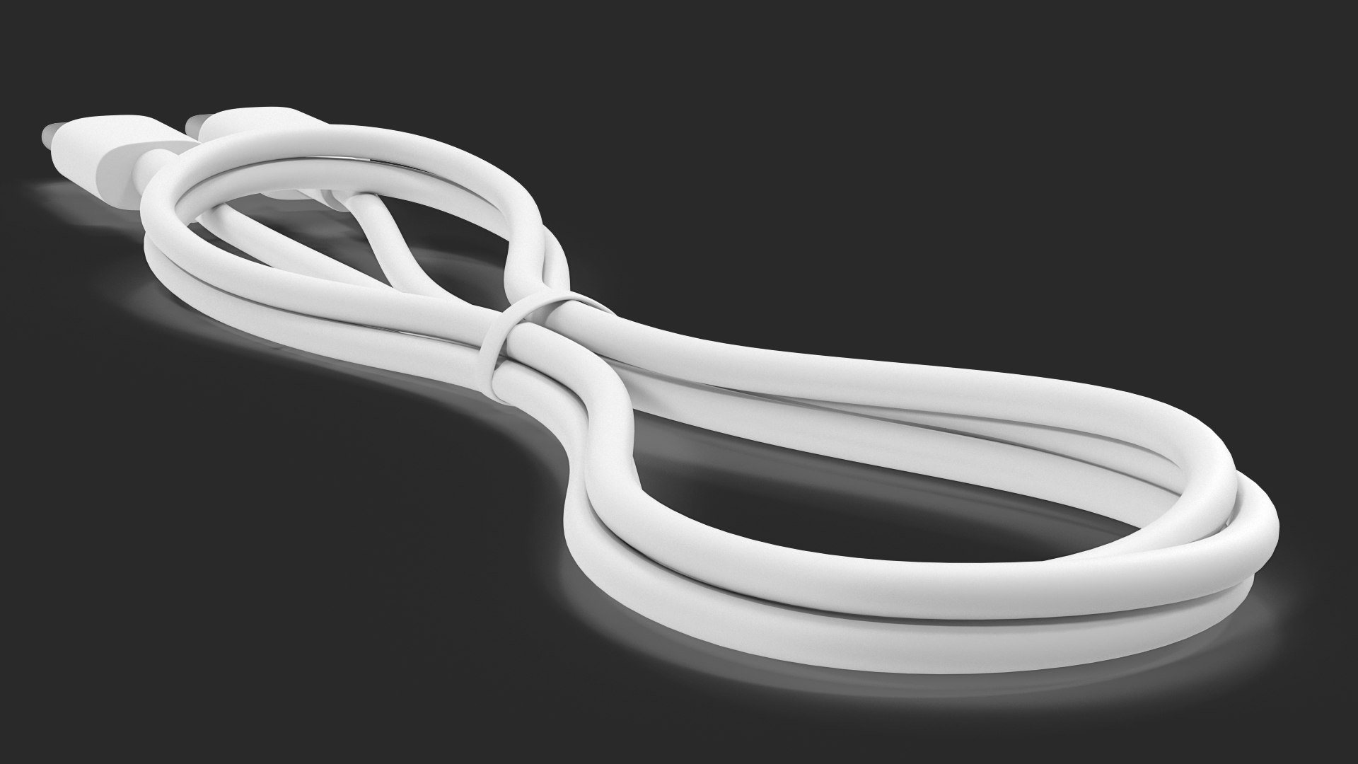 Usb Cable Folded Type 3D Model - TurboSquid 1628336