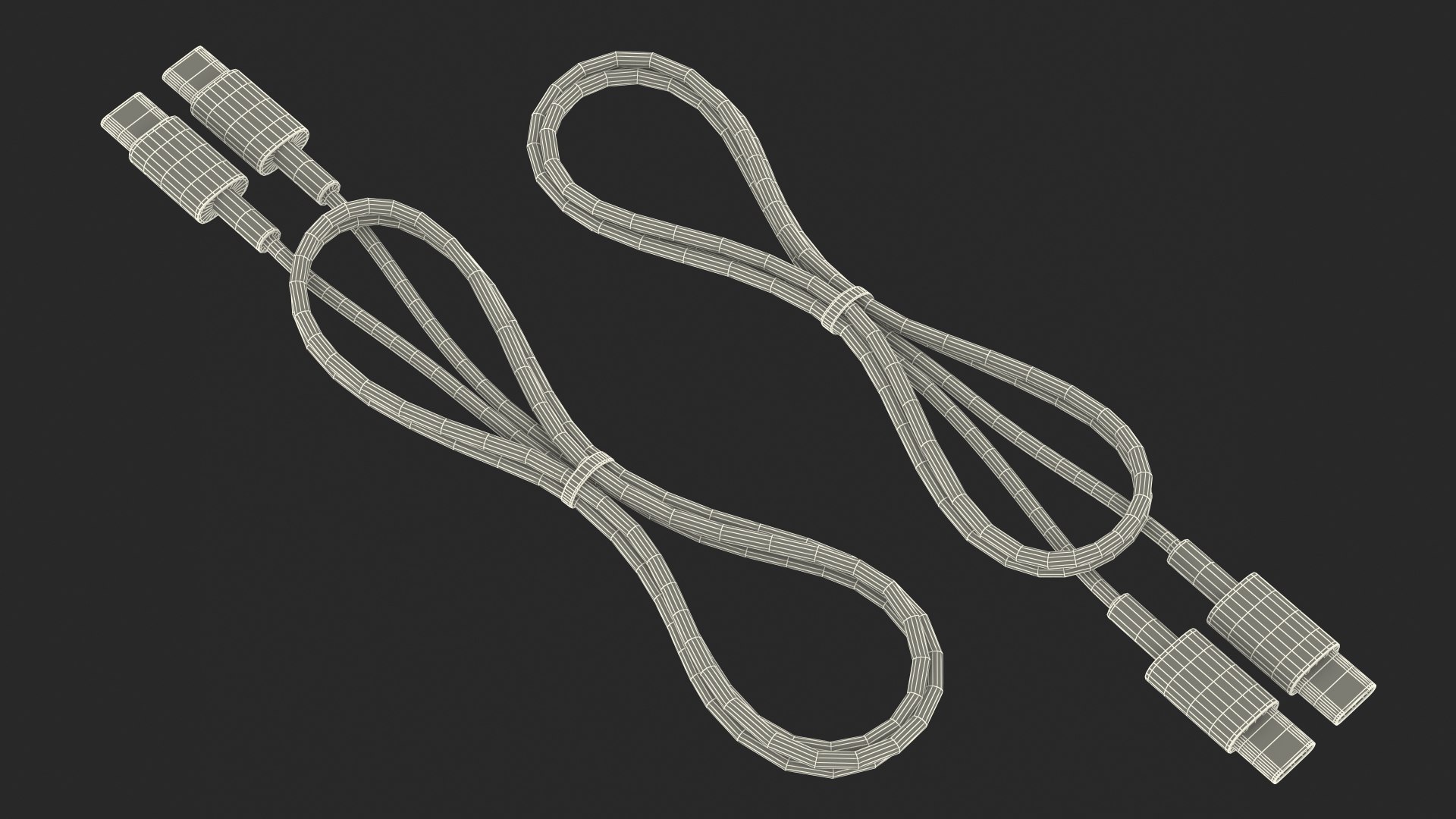 Usb cable folded type 3D model - TurboSquid 1628336