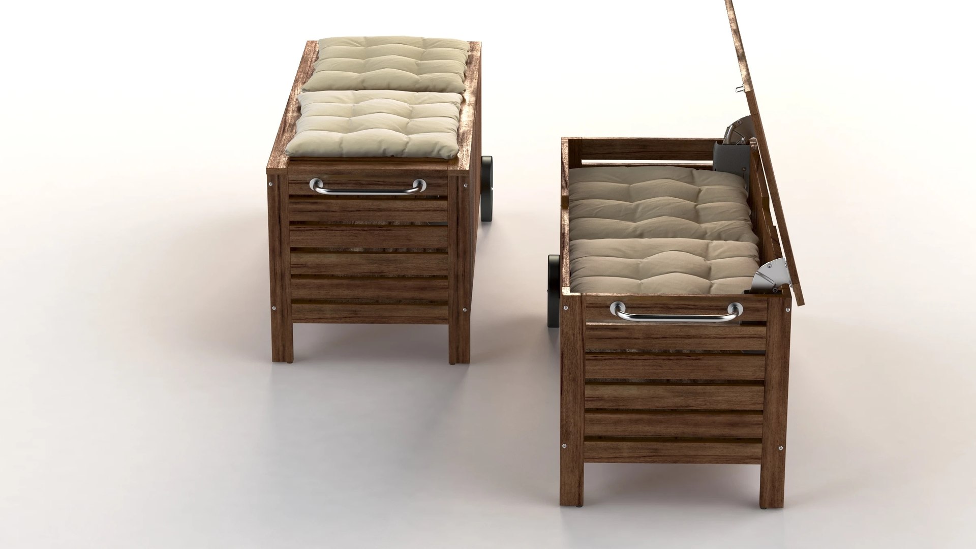 3D IKEA Applaro Bench With Storage Bag Model - TurboSquid 2008170