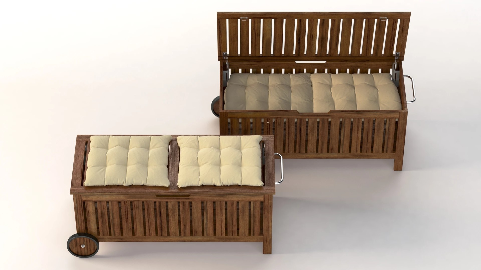 3D IKEA Applaro Bench With Storage Bag Model - TurboSquid 2008170