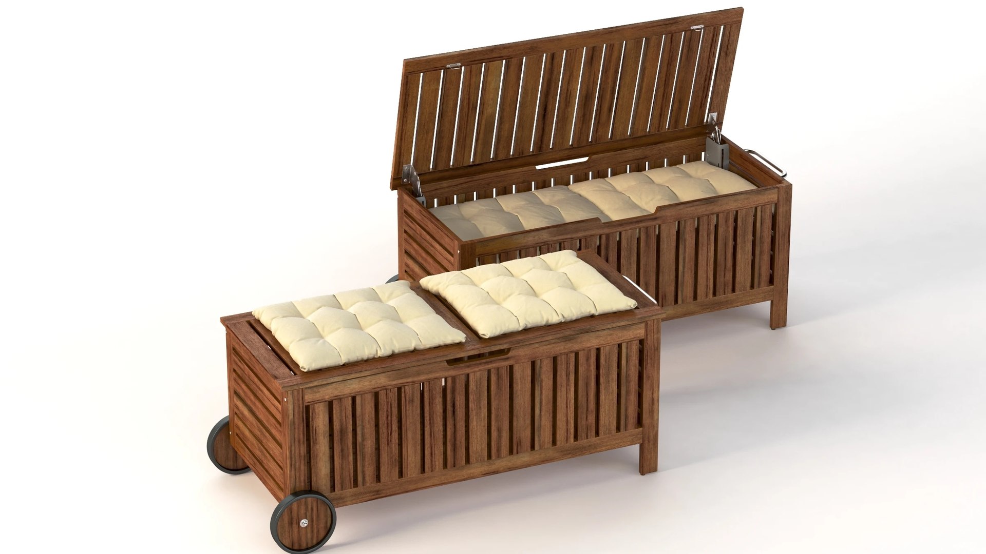 3D IKEA Applaro Bench With Storage Bag Model - TurboSquid 2008170