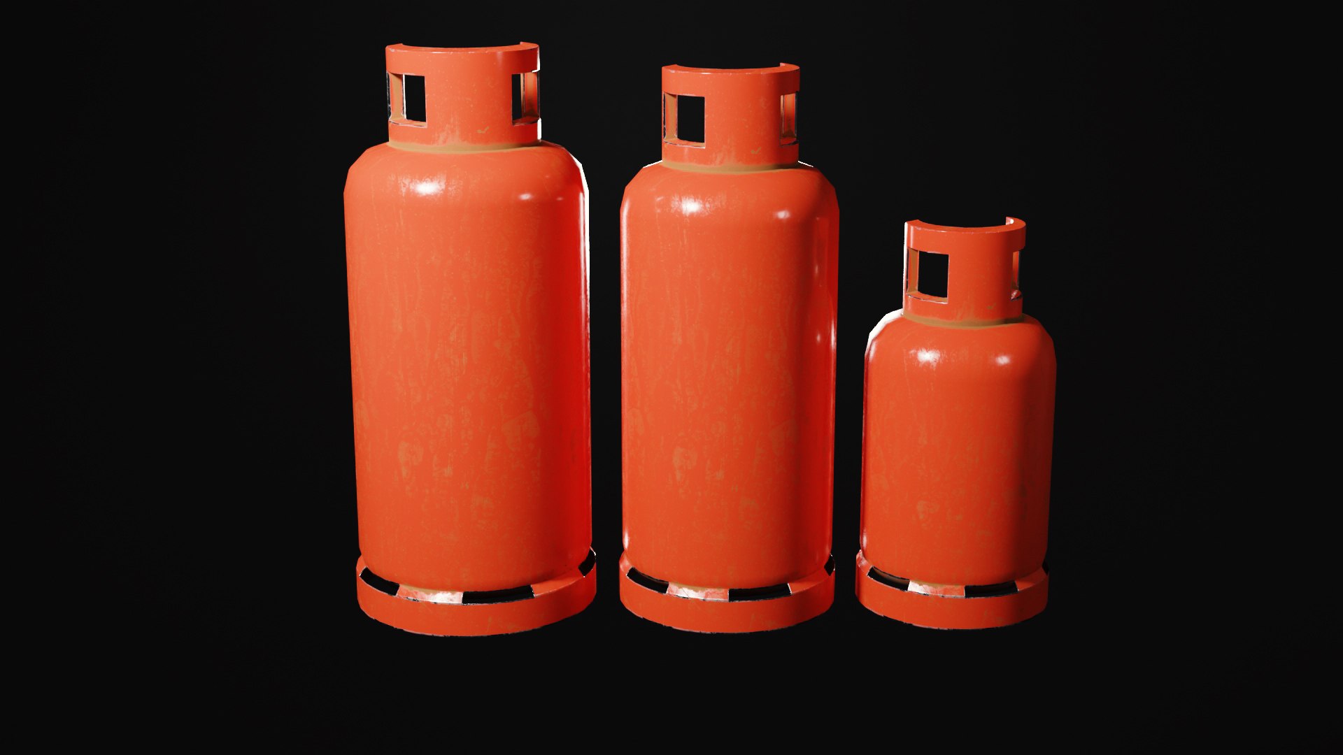 3D Low - Poly Gas Bottle 3d Model By Nikdox Model - TurboSquid 2072332