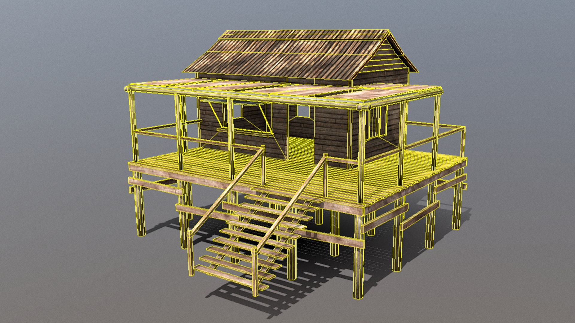 Wooden Shack 3D - TurboSquid 1429127