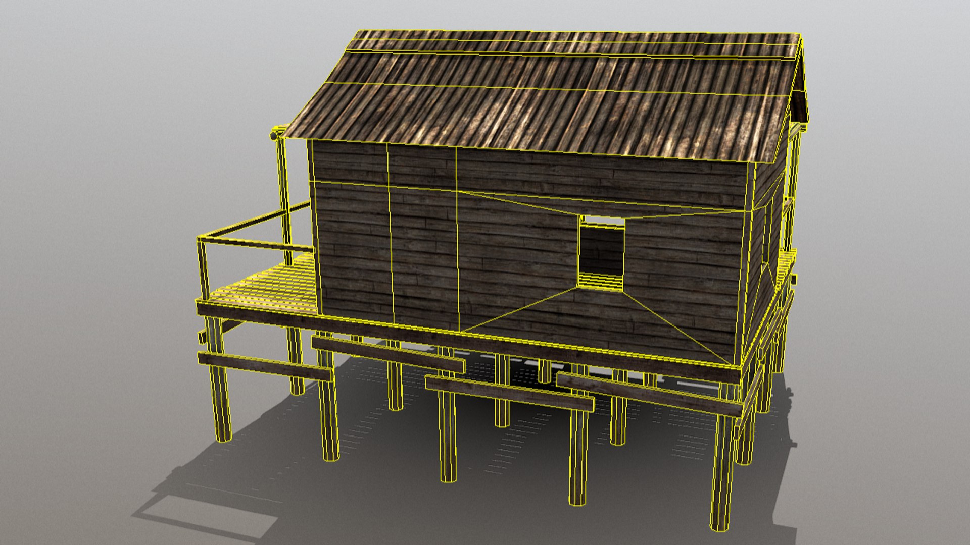 Wooden Shack 3D - TurboSquid 1429127