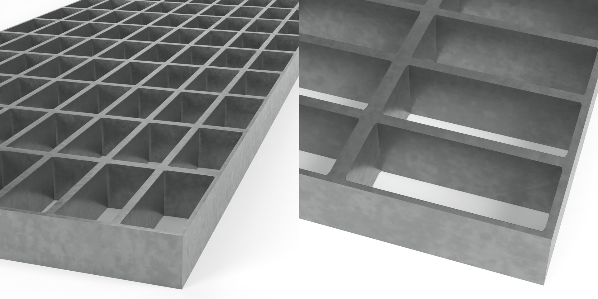 Rectangular Steel Grating Panel 3D Model - TurboSquid 2427869