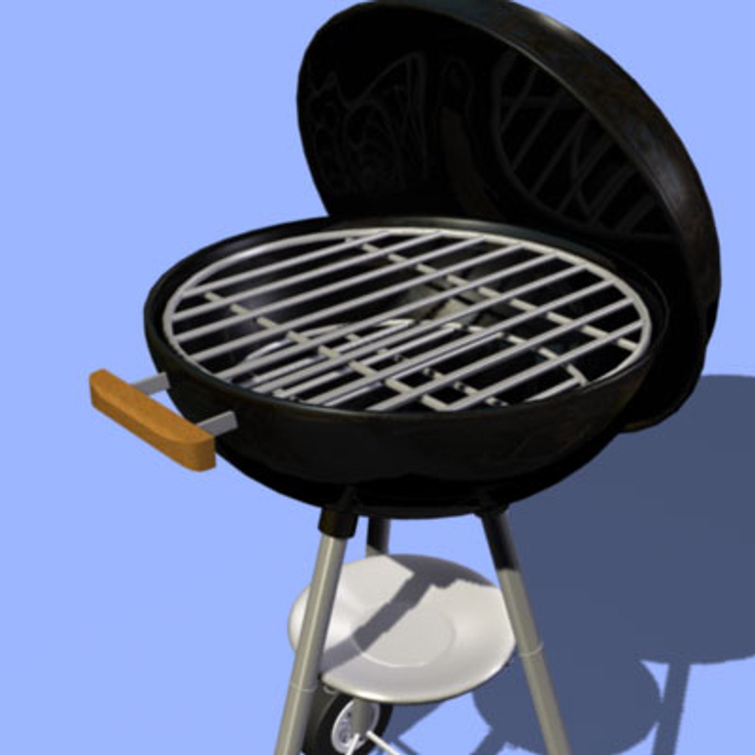 Charcoal Grill Single 3d Obj