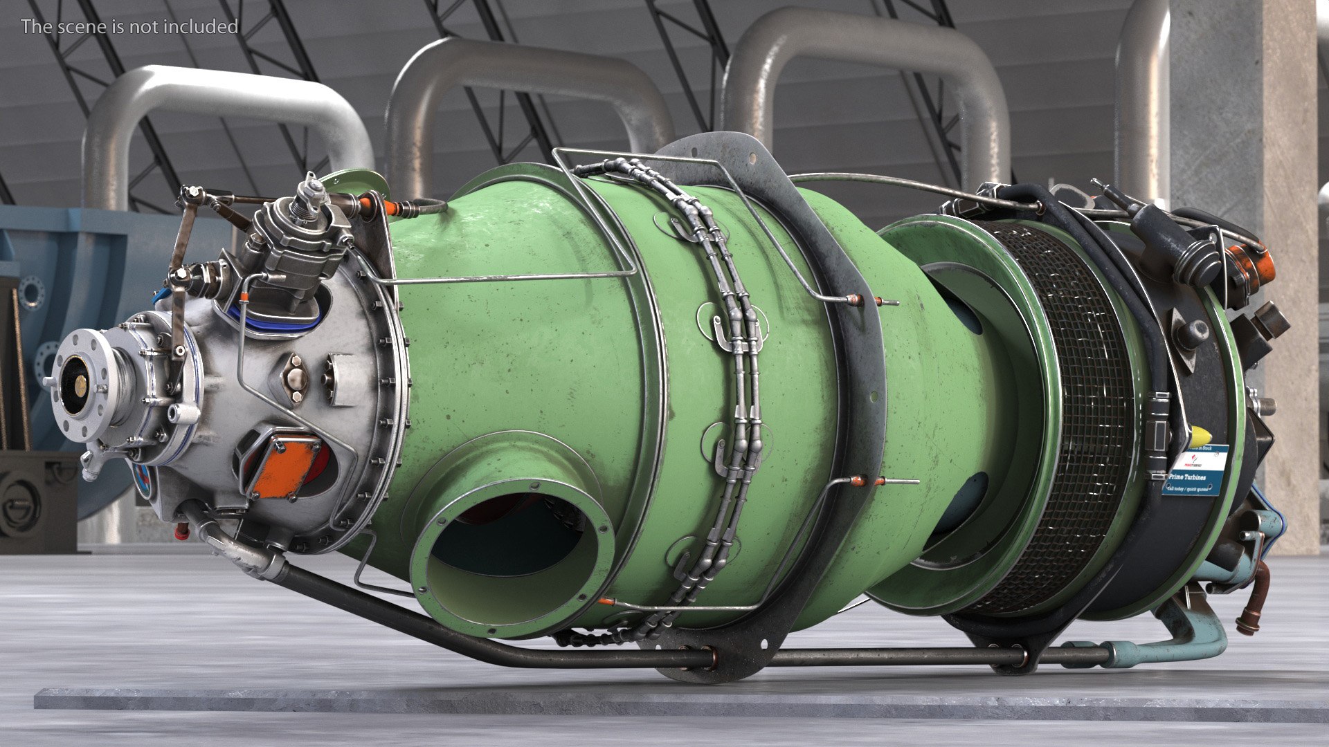 3D Aircraft Engine Pratt and Whitney Canada PT6 - TurboSquid 2079632