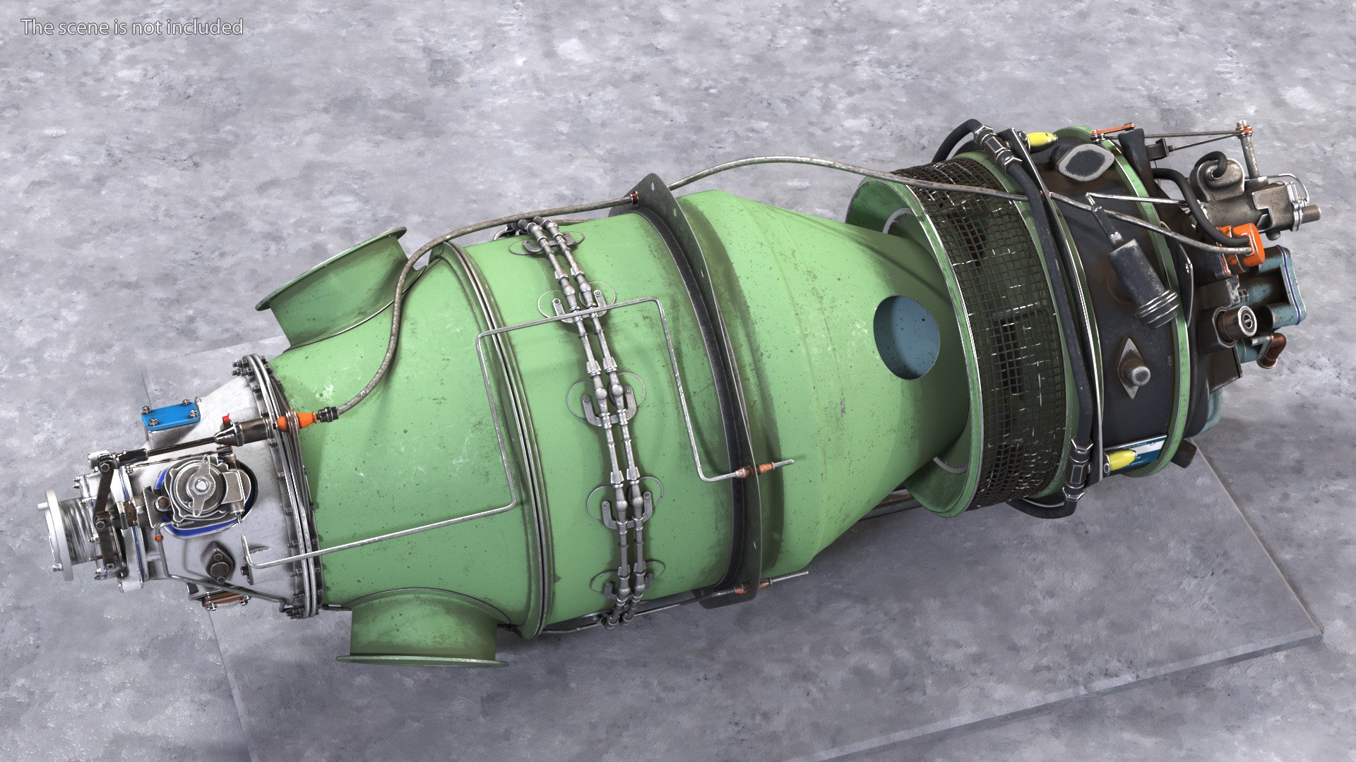 3D Aircraft Engine Pratt and Whitney Canada PT6 - TurboSquid 2079632