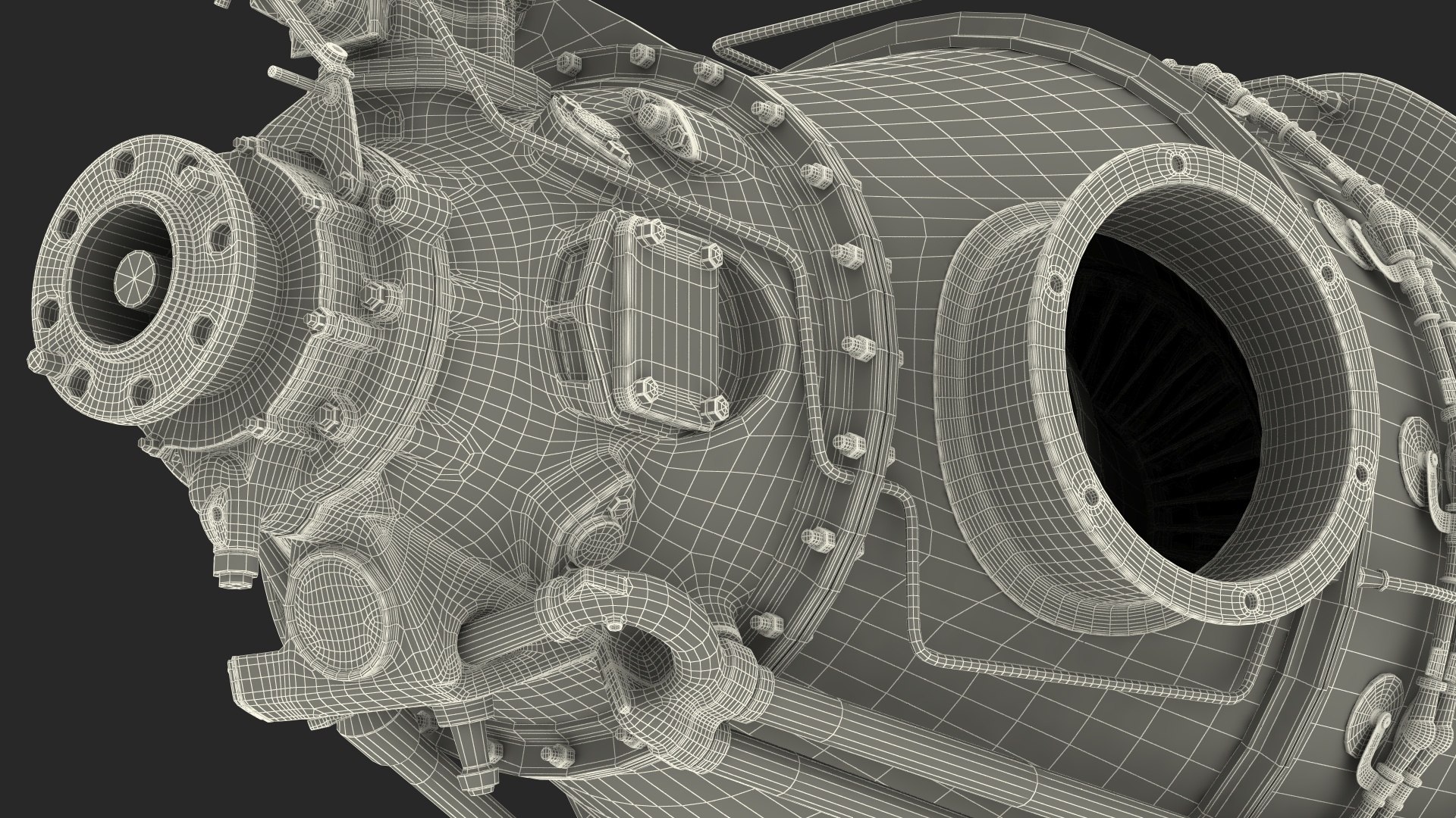 3D Aircraft Engine Pratt and Whitney Canada PT6 - TurboSquid 2079632