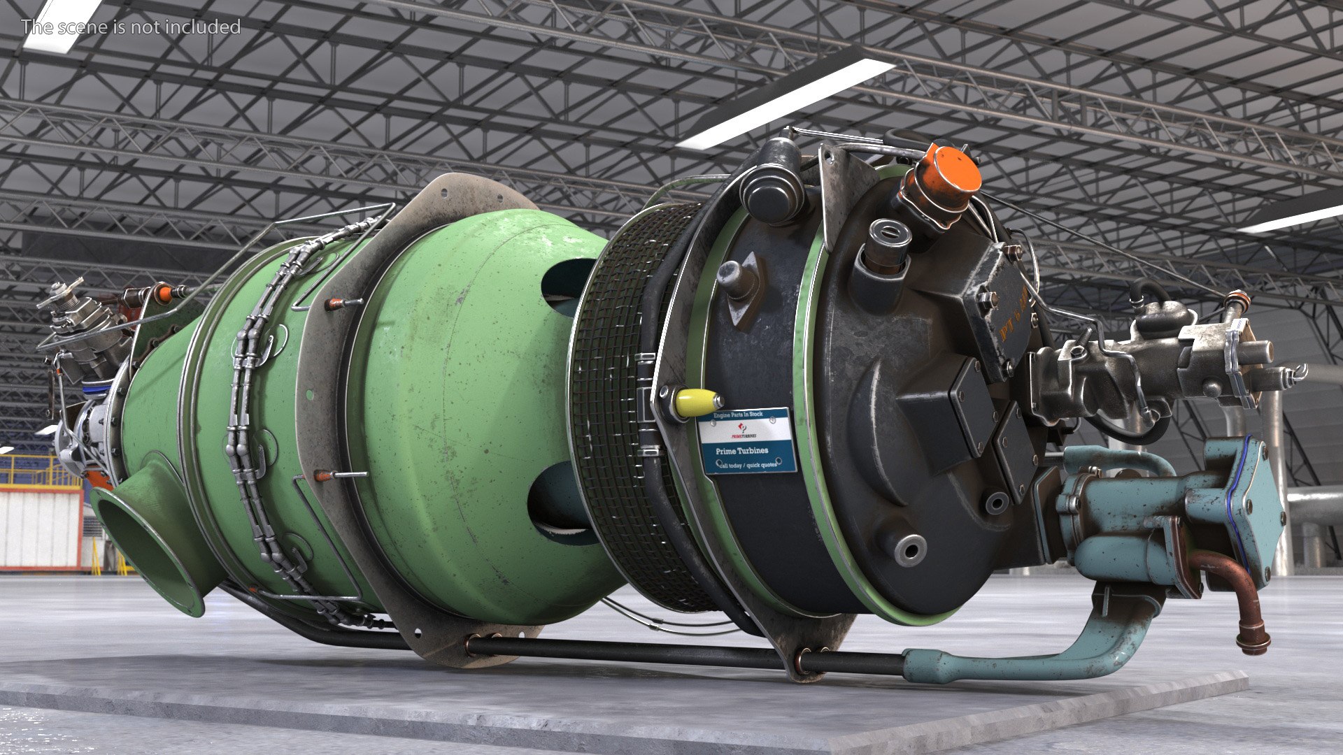 3D Aircraft Engine Pratt and Whitney Canada PT6 - TurboSquid 2079632