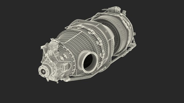 modelo 3d Motor de avión Pratt and Whitney Canadá PT6 - TurboSquid 2079632