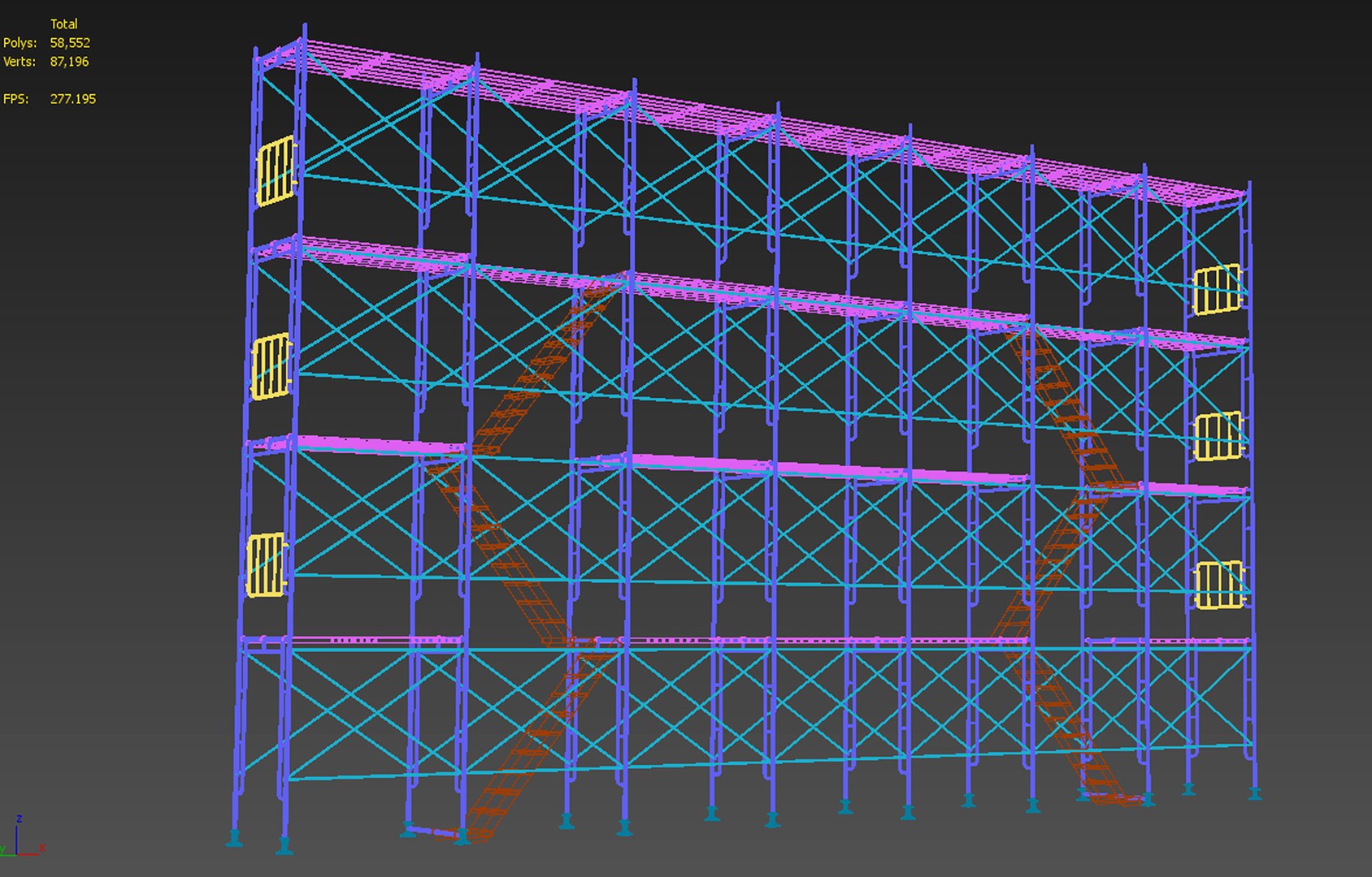 3D Scaffold Construction Model - TurboSquid 1580026