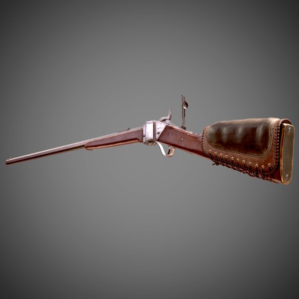 next-gen 1874 sharps rifle 3d model