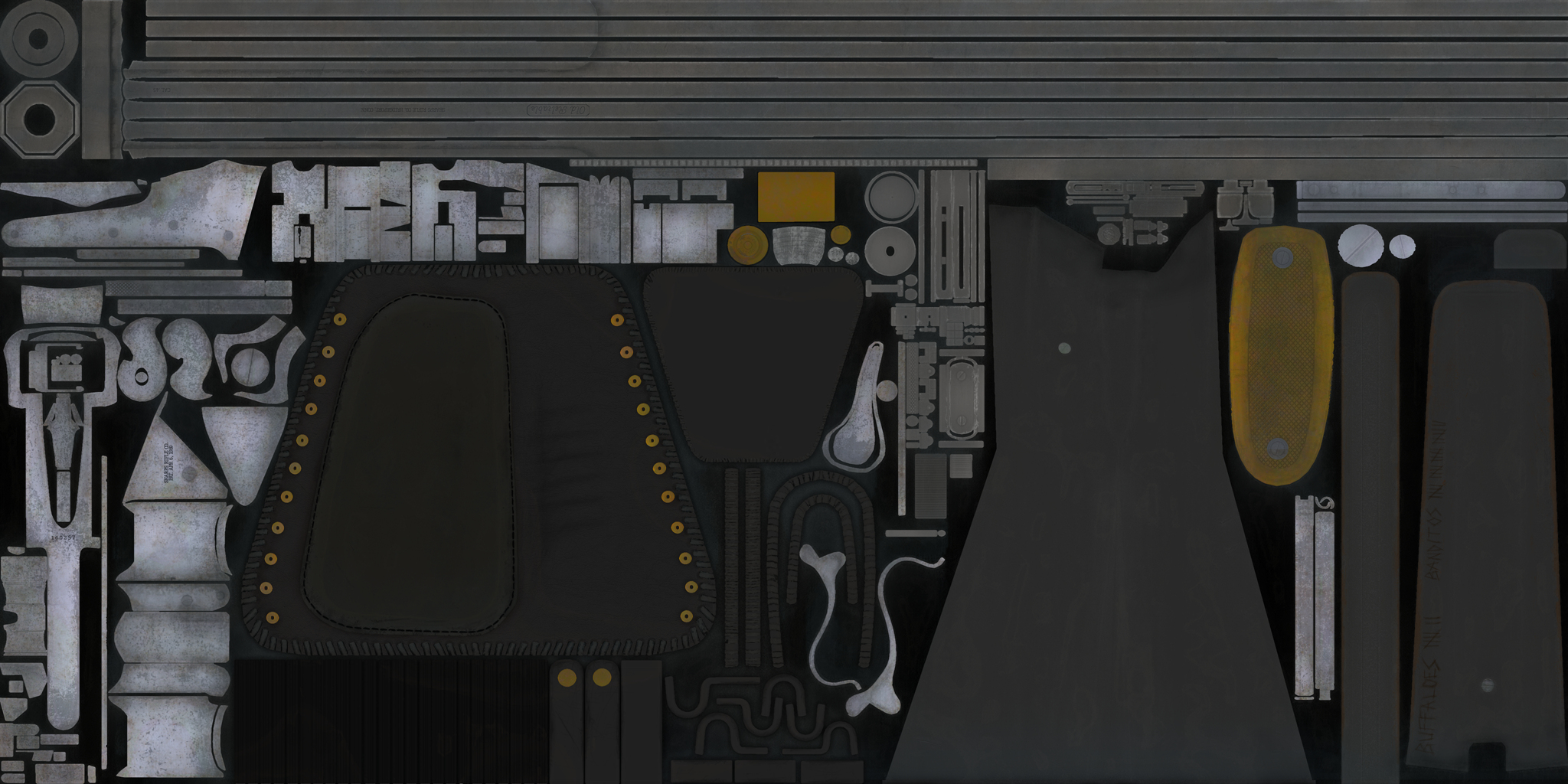 next-gen 1874 sharps rifle 3d model