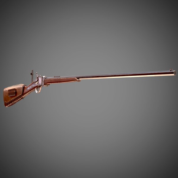 next-gen 1874 sharps rifle 3d model