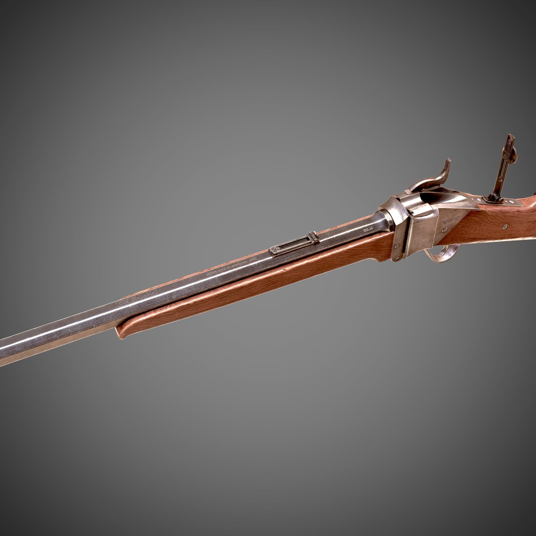 Next-gen 1874 Sharps Rifle 3d Model
