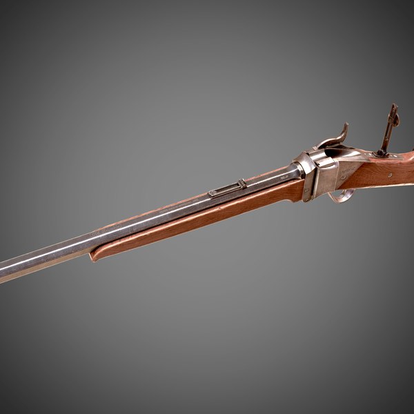 next-gen 1874 sharps rifle 3d model