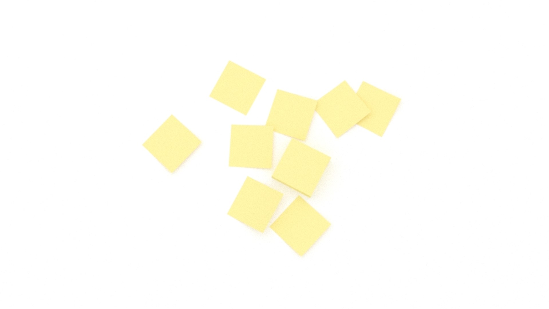 3D Post-it Notes Model - TurboSquid 1657475