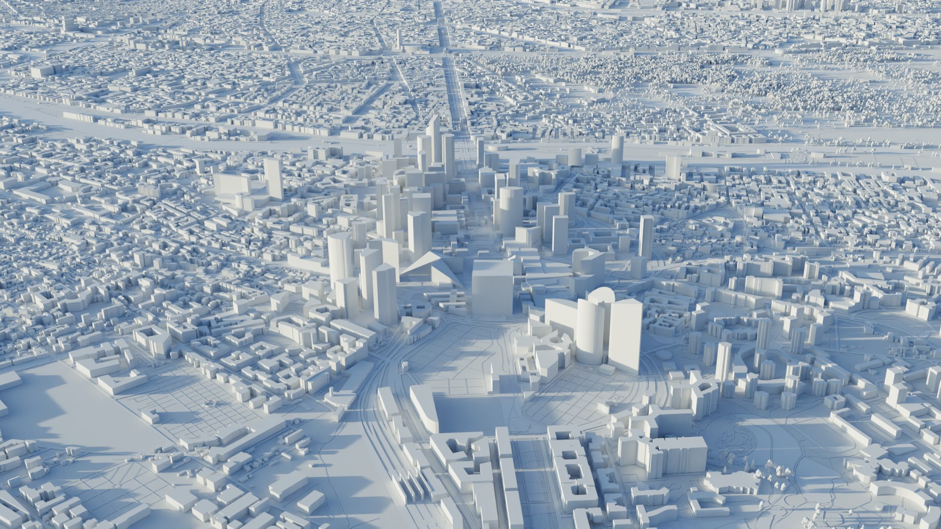 Paris City Map 3D Model - TurboSquid 1840493