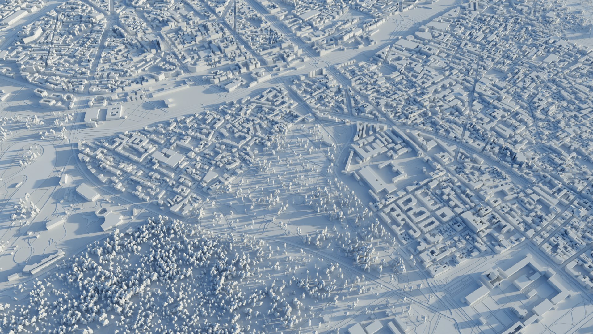 Paris City Map 3D Model - TurboSquid 1840493