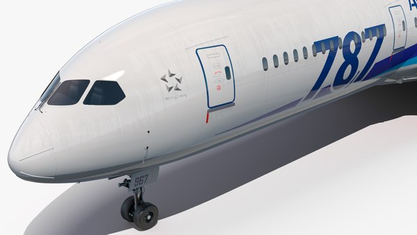 modelo 3d Boeing 787-9 Dreamliner con diseño de ANA preparado para ...