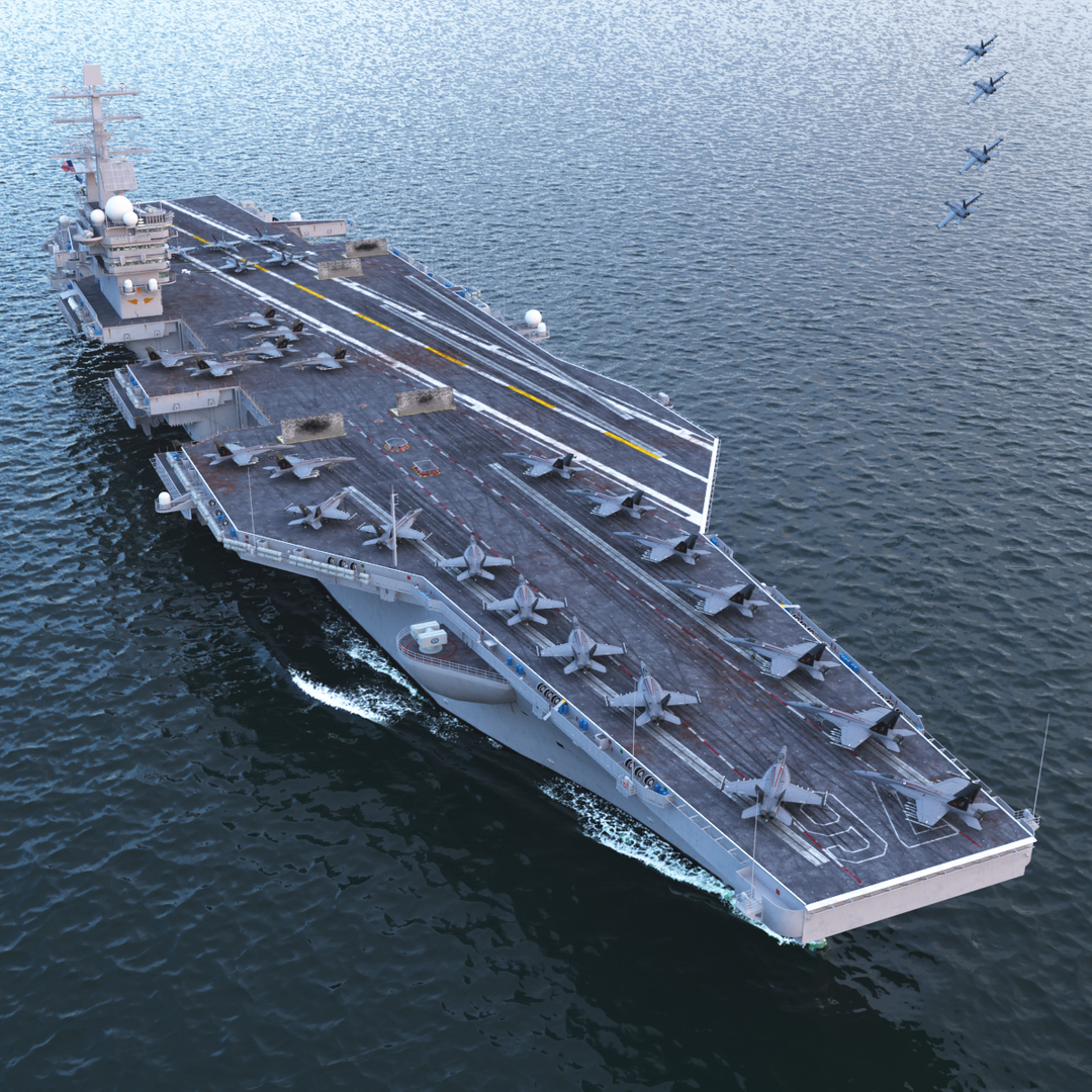 modelo 3d Portaaviones USS Ronald Reagan CVN 76 - TurboSquid 2328628