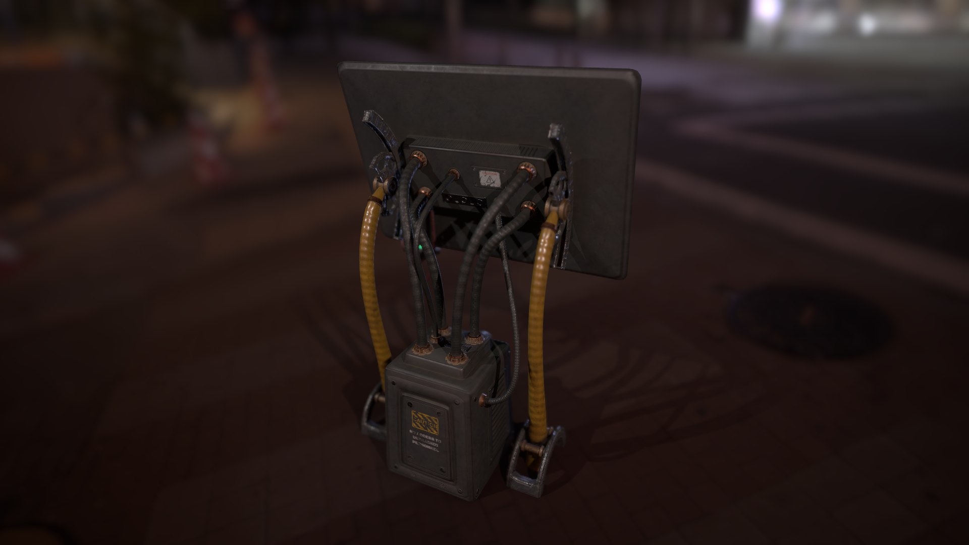 3D Sci-fi Cyberpunk Terminal Ordering - TurboSquid 1411235