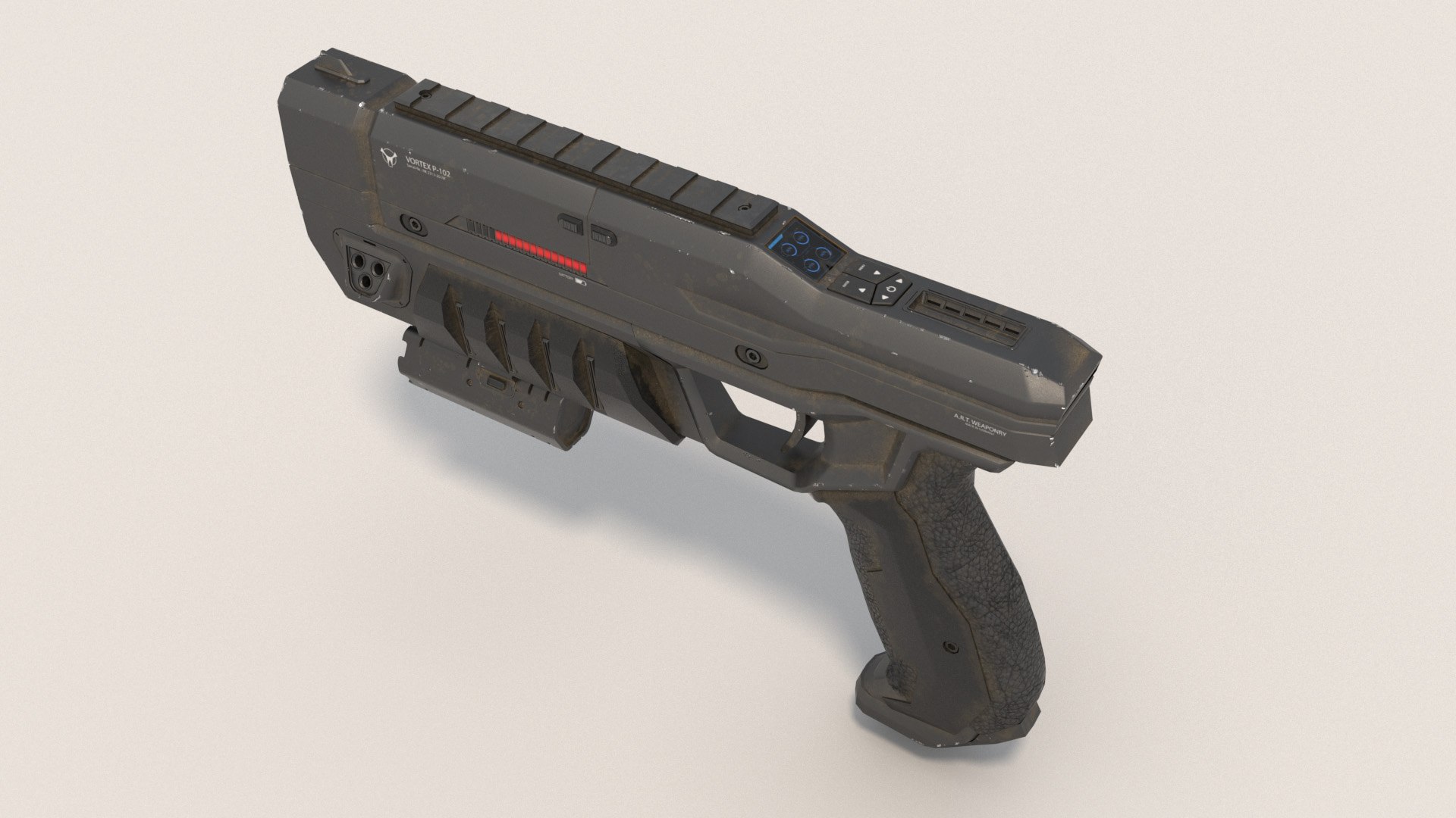 Blaster Sci-fi 3D Model - TurboSquid 1472450