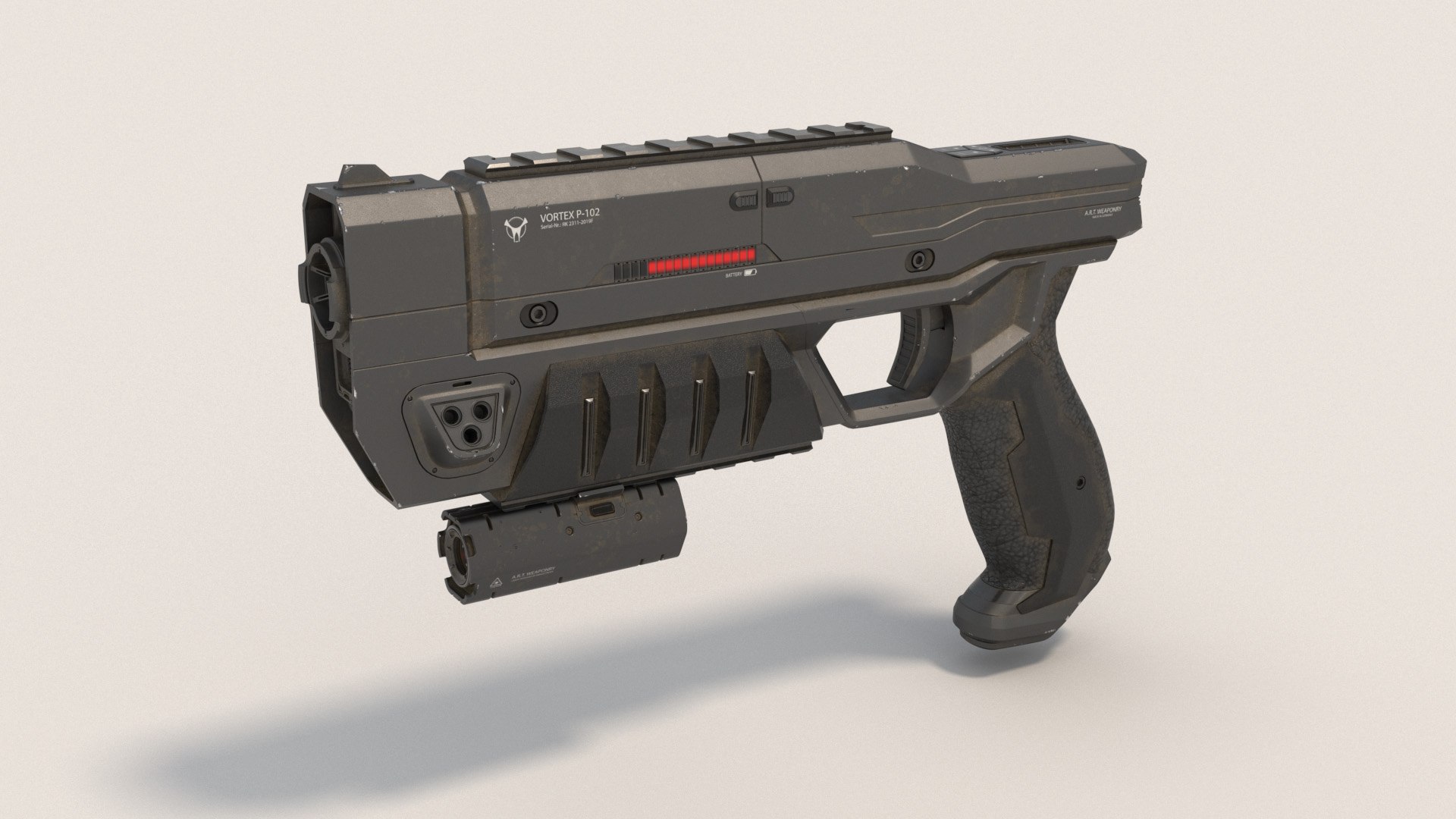 Blaster Sci-fi 3D Model - TurboSquid 1472450