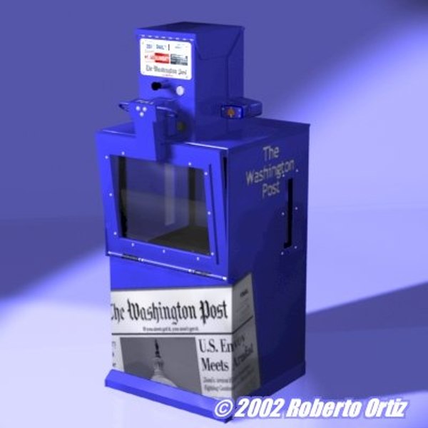 modelo 3d WashPost - TurboSquid 167962