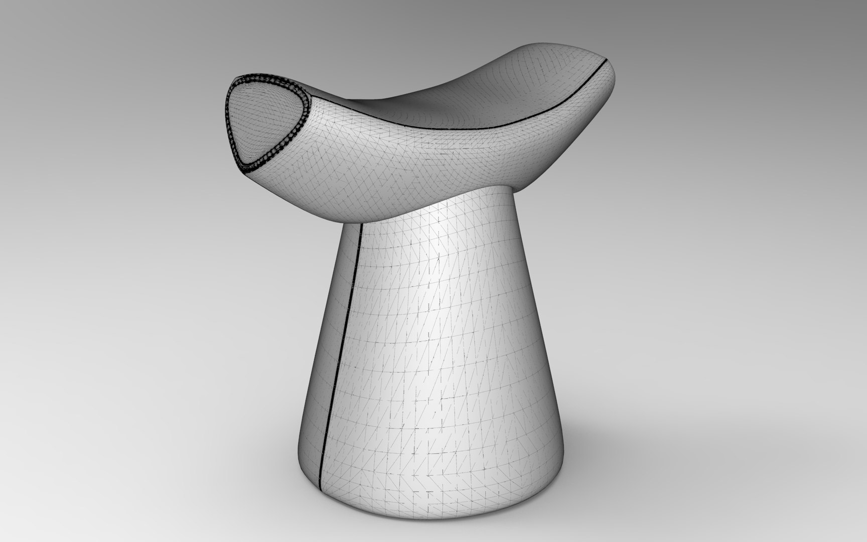 3D Moon Stool - TurboSquid 2030002
