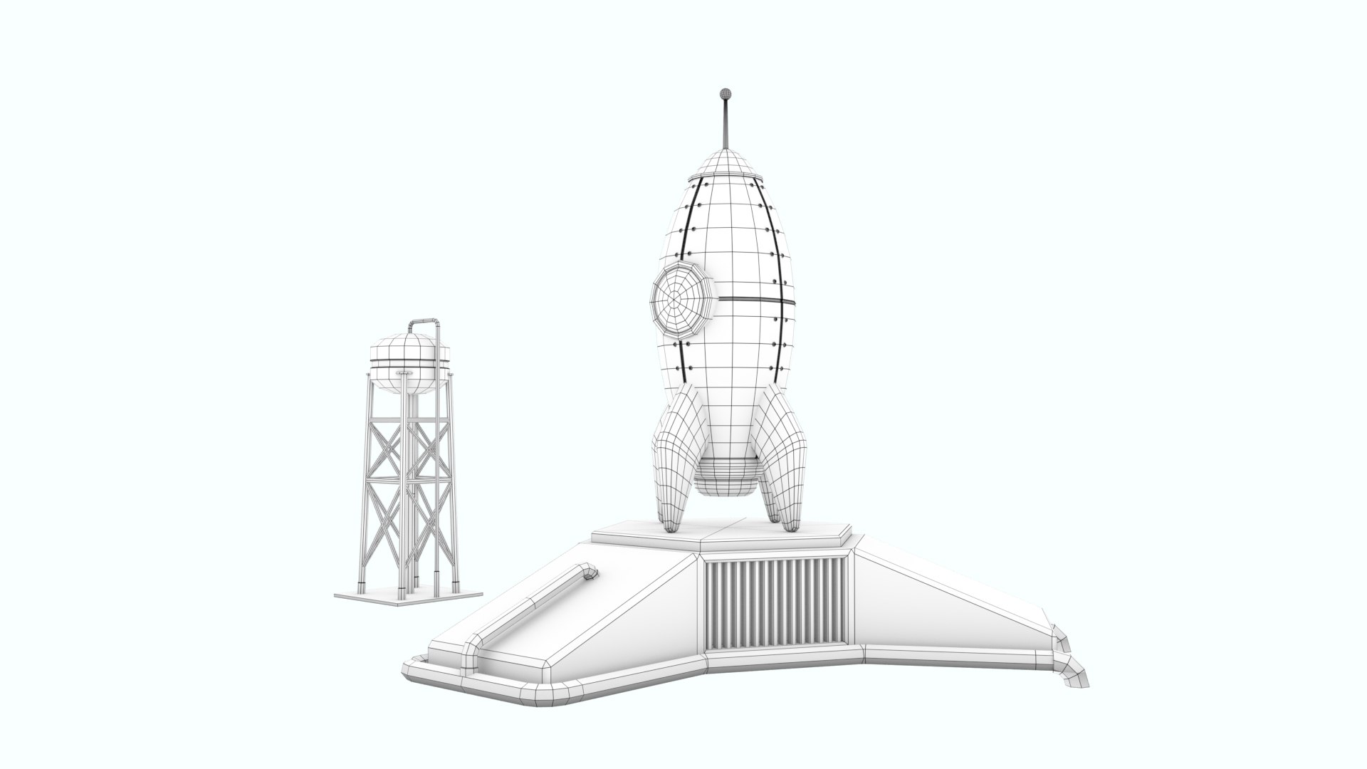 Cartoon Rocket 3D model - TurboSquid 2007536