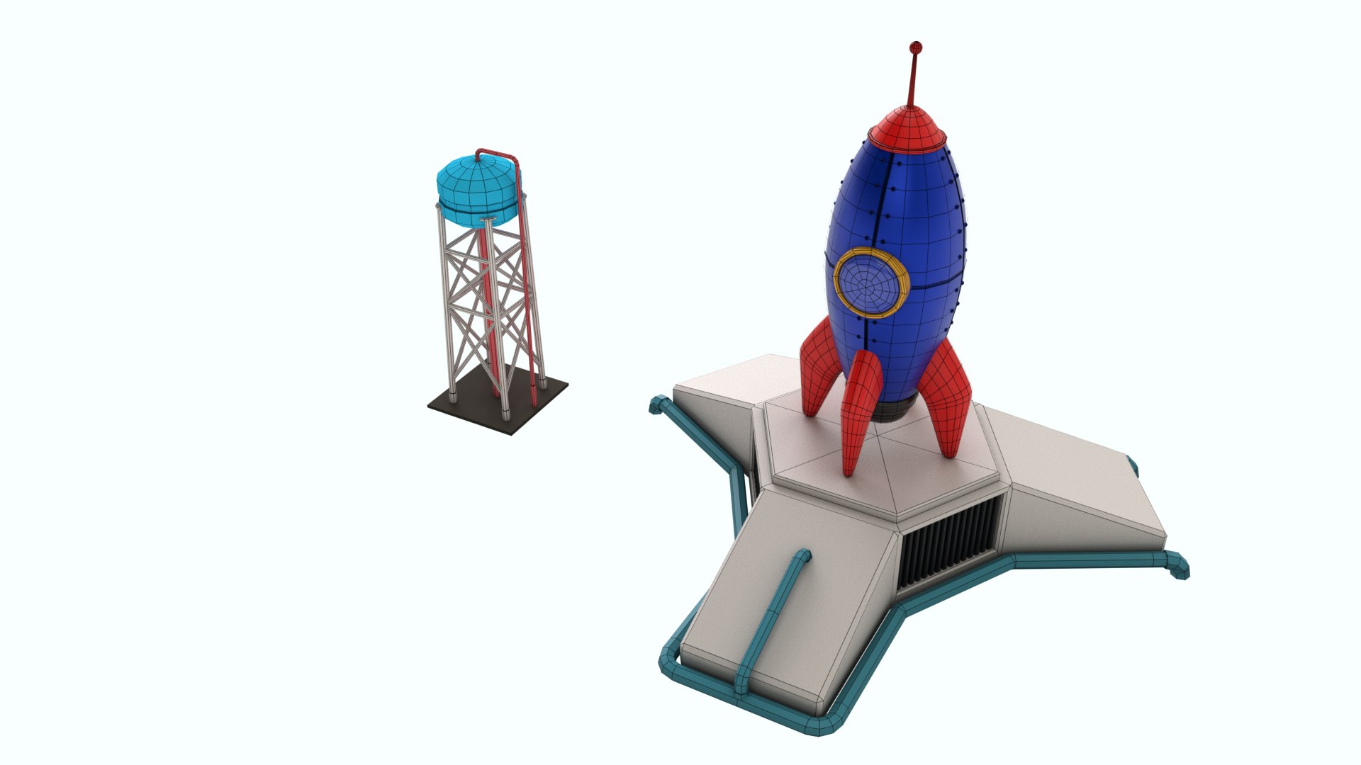 Cartoon Rocket 3D model - TurboSquid 2007536