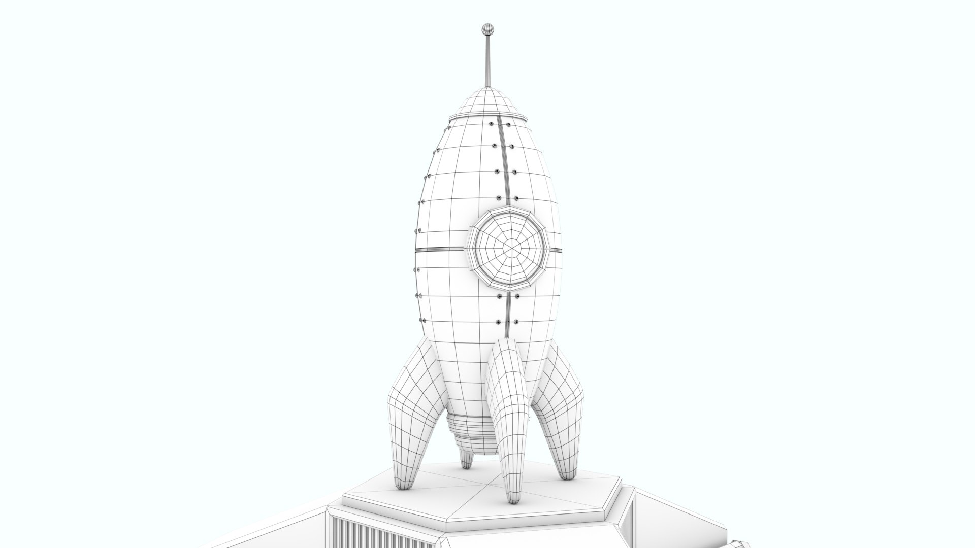 Cartoon Rocket 3D model - TurboSquid 2007536