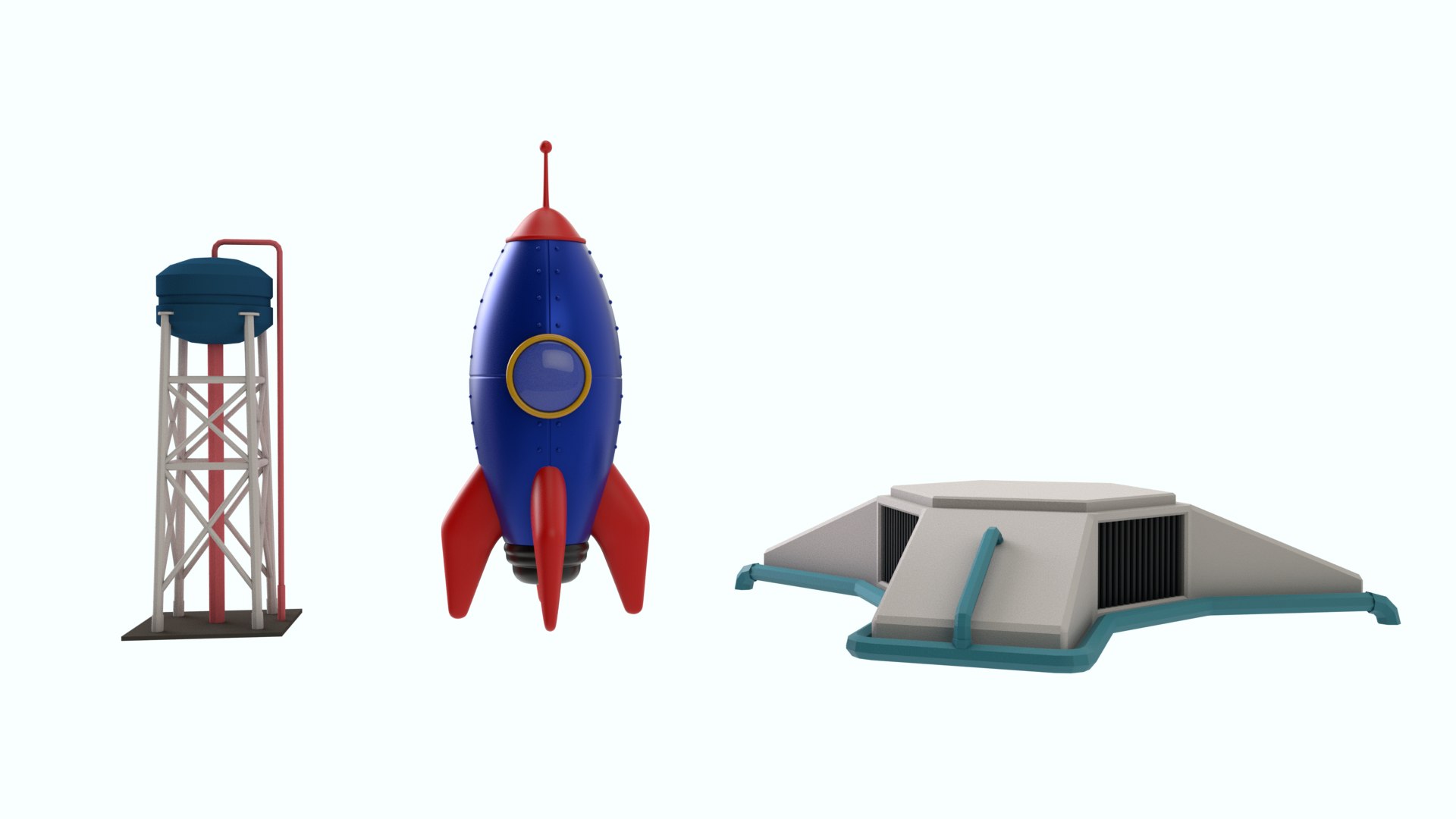 Cartoon Rocket 3D model - TurboSquid 2007536