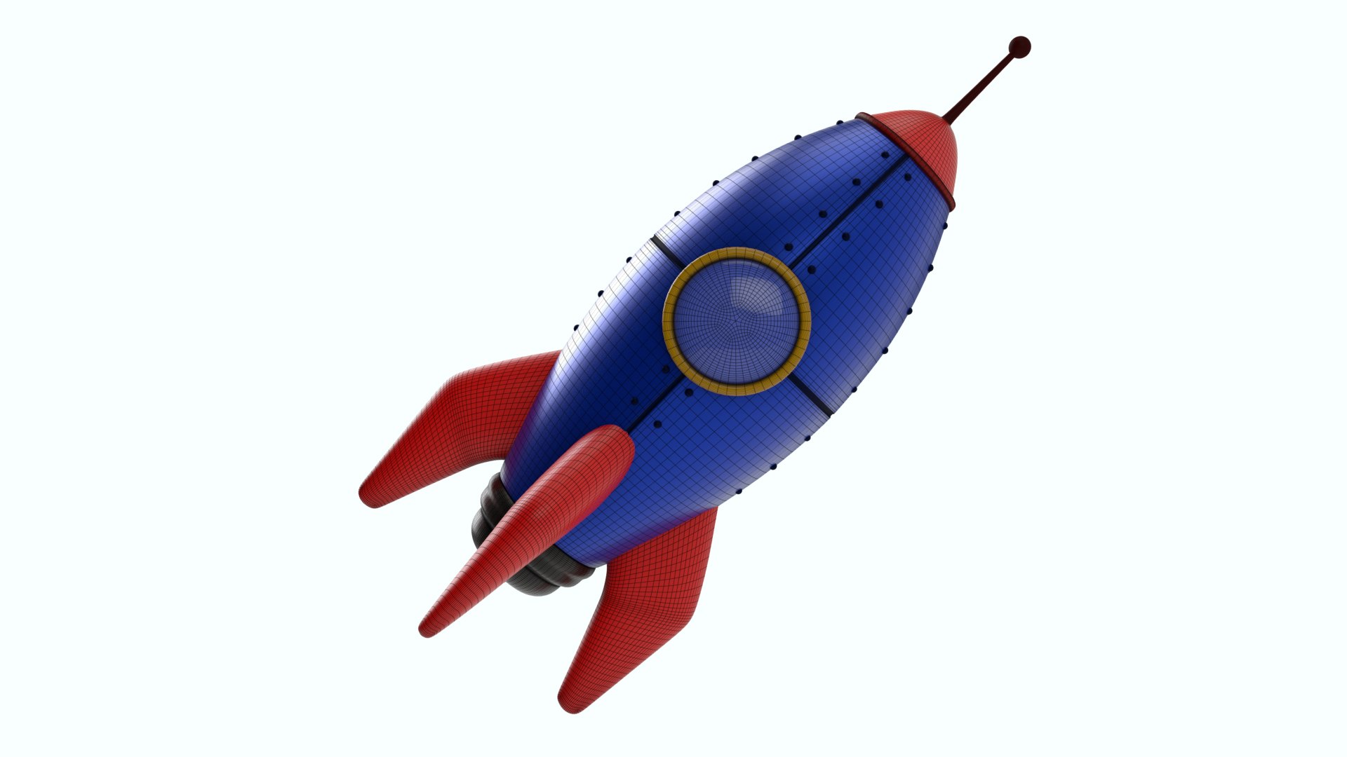 Cartoon Rocket 3D model - TurboSquid 2007536