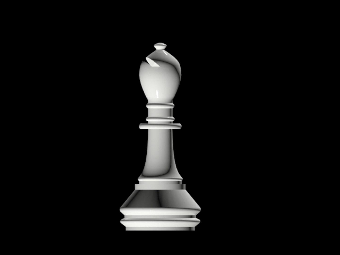 3d Chess Bishop Model