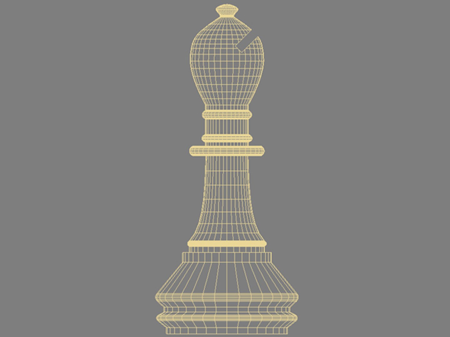 3d Chess Bishop Model