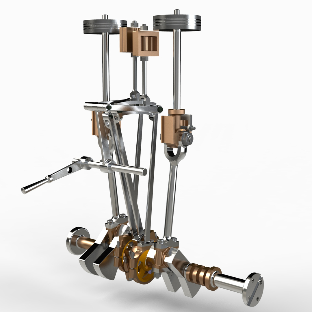 x launch engine steam 3d model