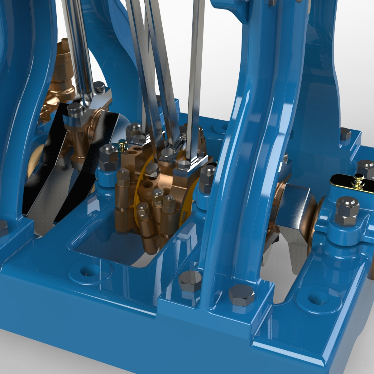 x launch engine steam 3d model