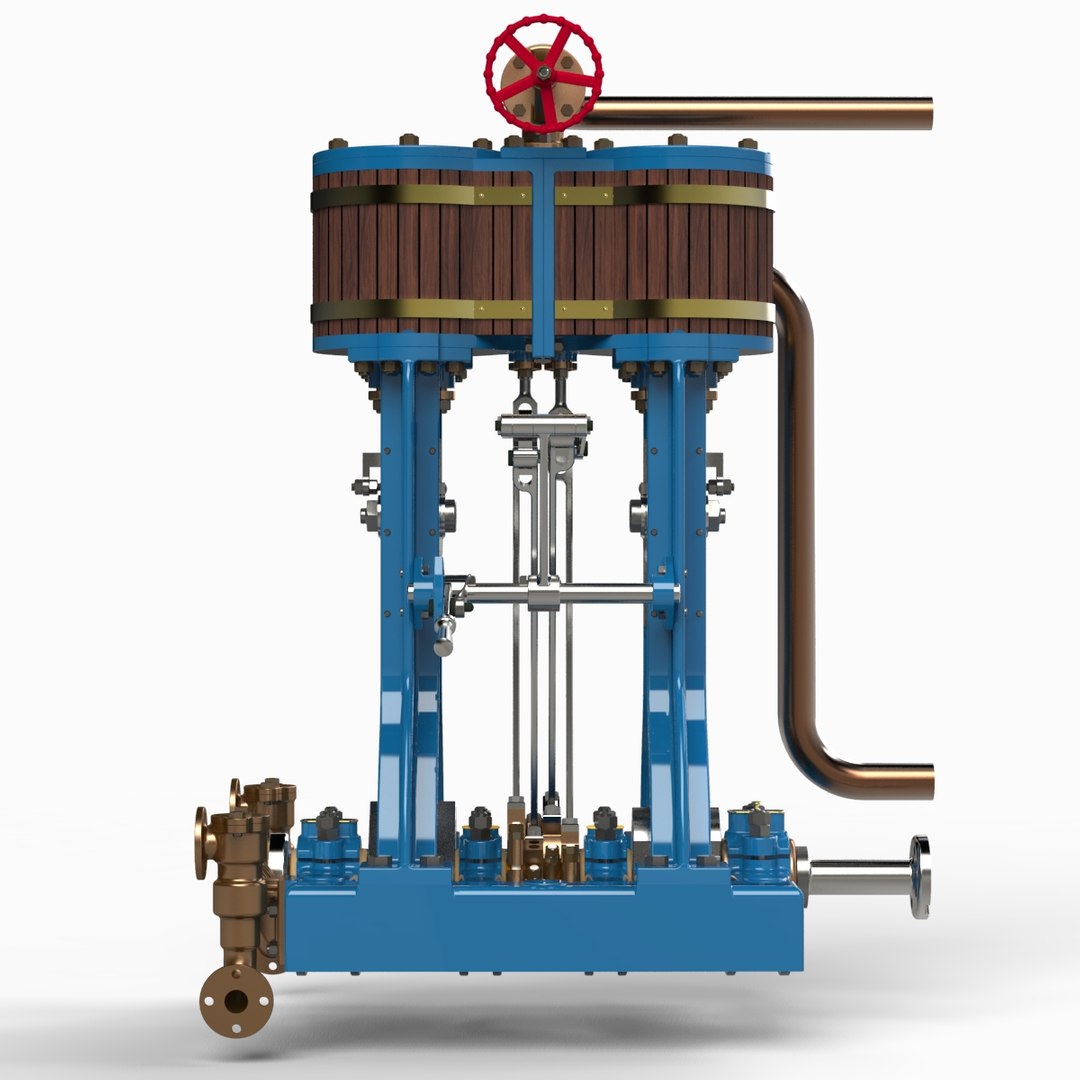 X Launch Engine Steam 3d Model