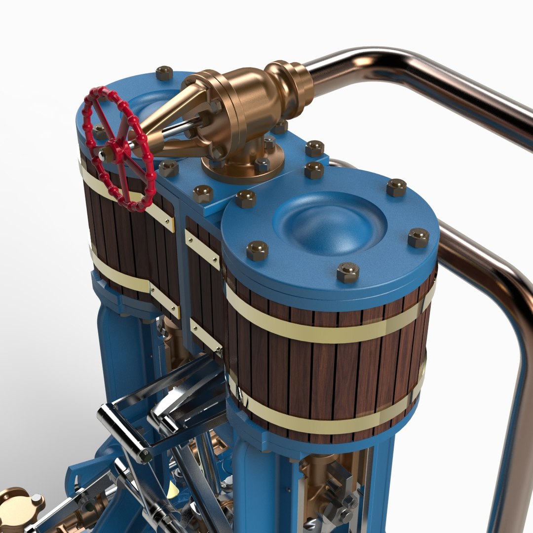 X Launch Engine Steam 3d Model