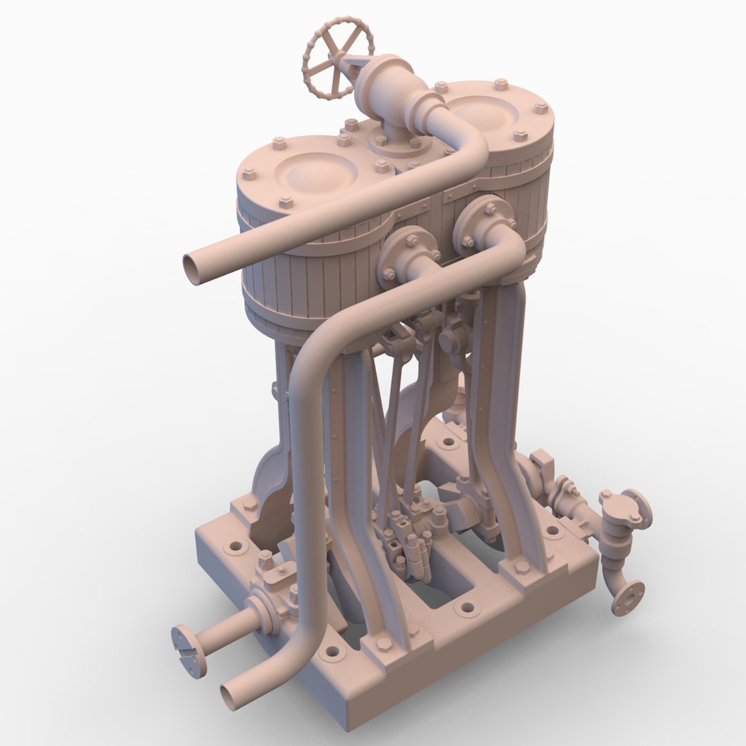 X Launch Engine Steam 3d Model