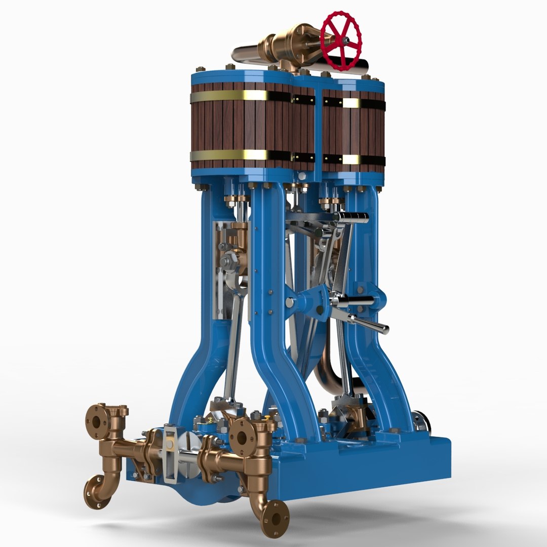 X Launch Engine Steam 3d Model