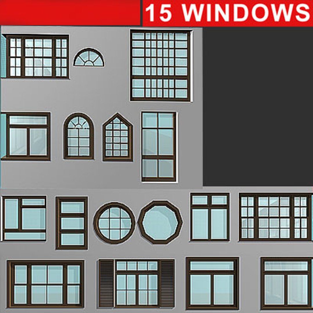15 Windows 3d Model