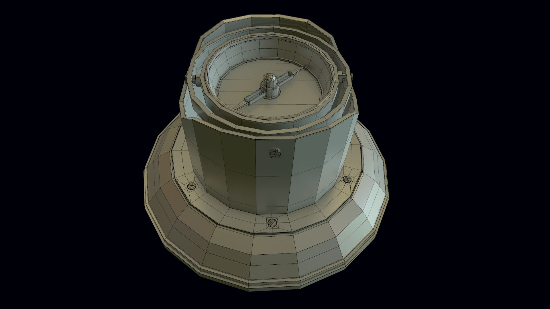 3d model luxury mariner compass