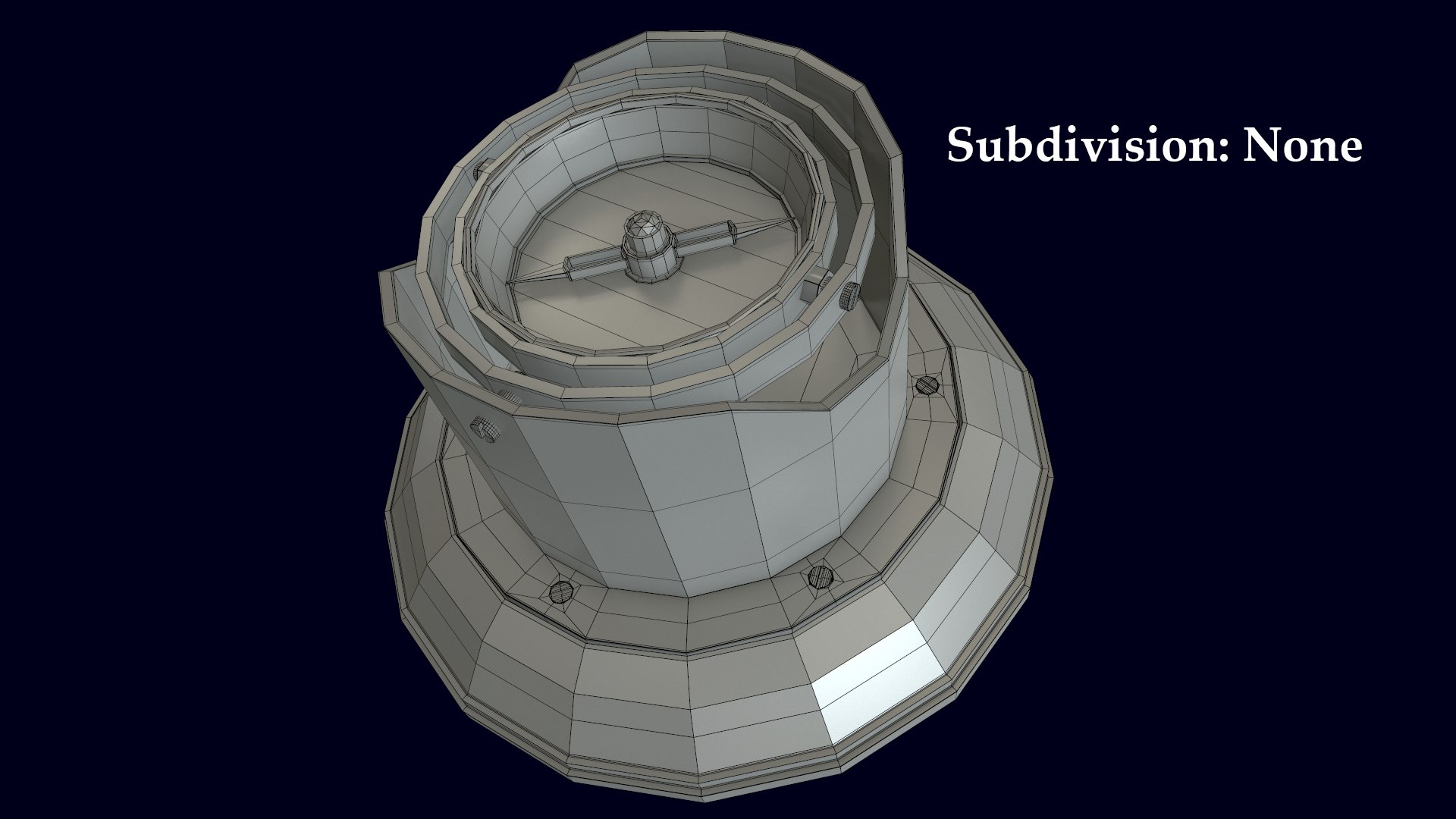 3d model luxury mariner compass