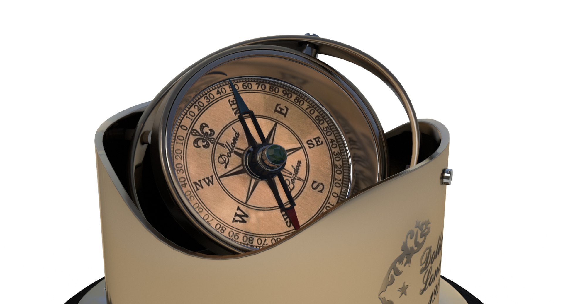 3d model luxury mariner compass