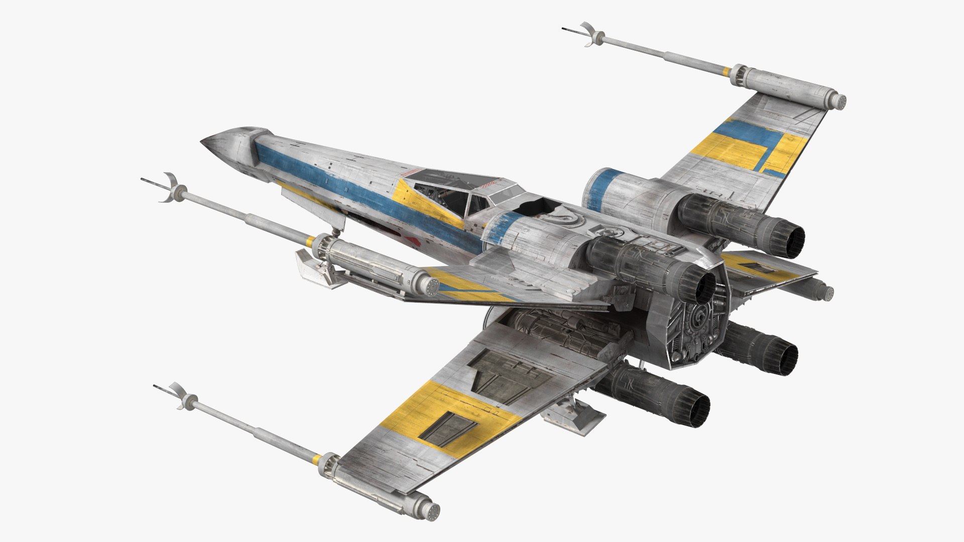 X-Wing Starfighter Rigged 3D Model - TurboSquid 2264737